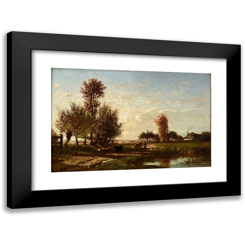 Émile Lambinet 18x13 Black Modern Framed Museum Art Print Titled ...