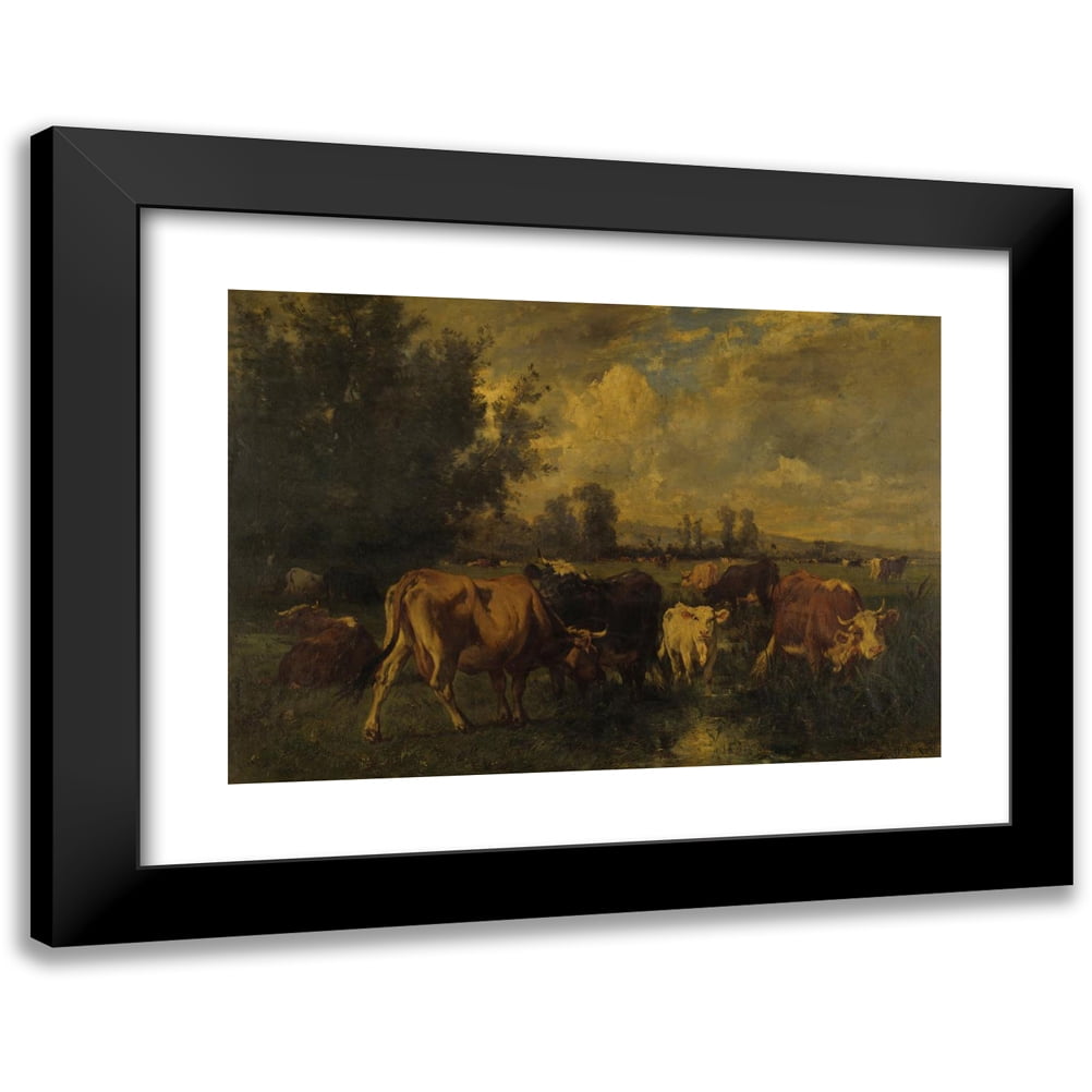 Émile van Marcke 24x18 Black Modern Framed Museum Art Print Titled ...
