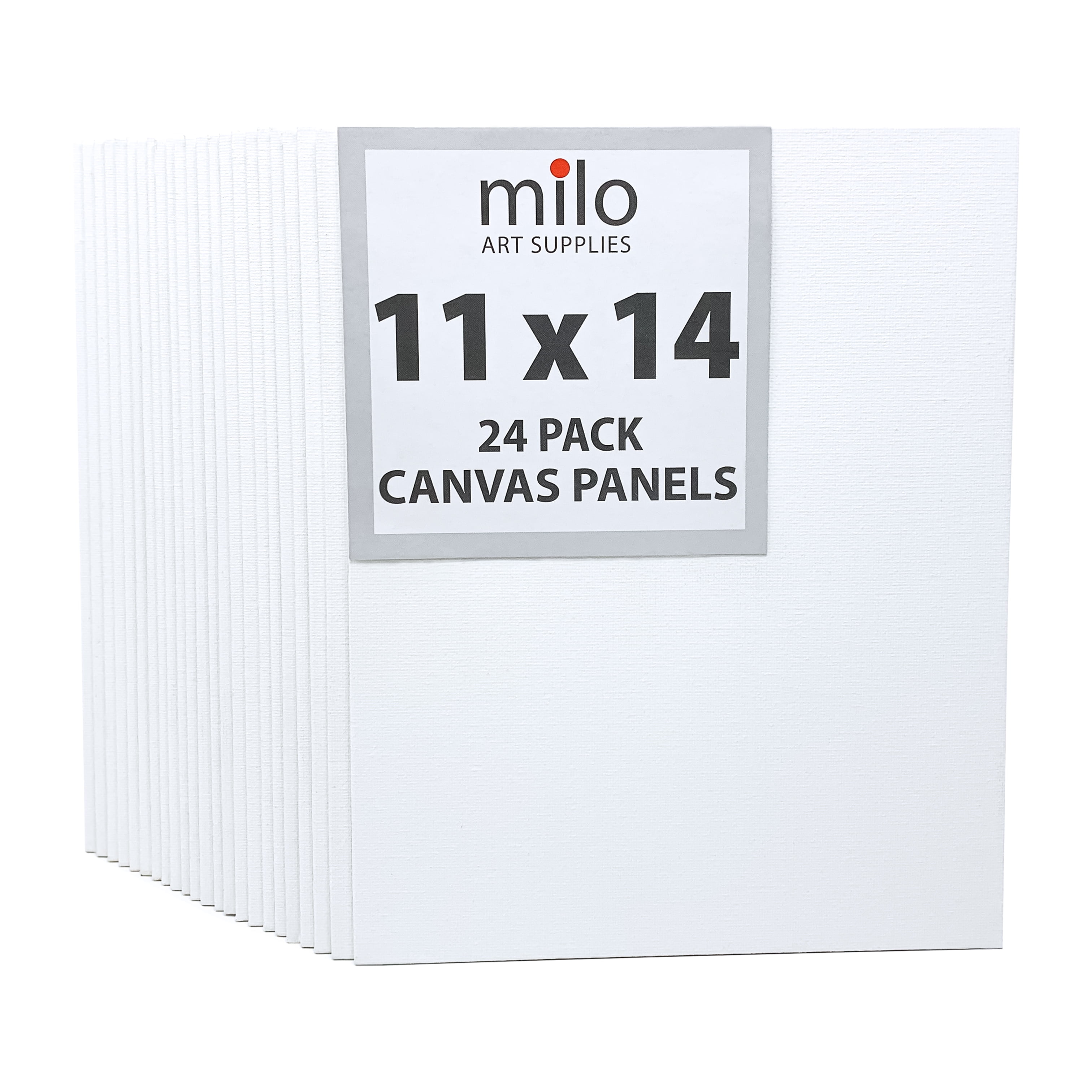 milo Canvas Panel Boards for Painting | 11x14 inches | 24 Pack ...