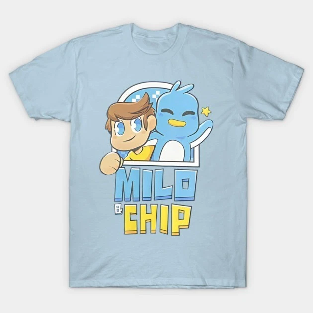 milo and chip merch T-Shirt, vintage 90s - Walmart.com