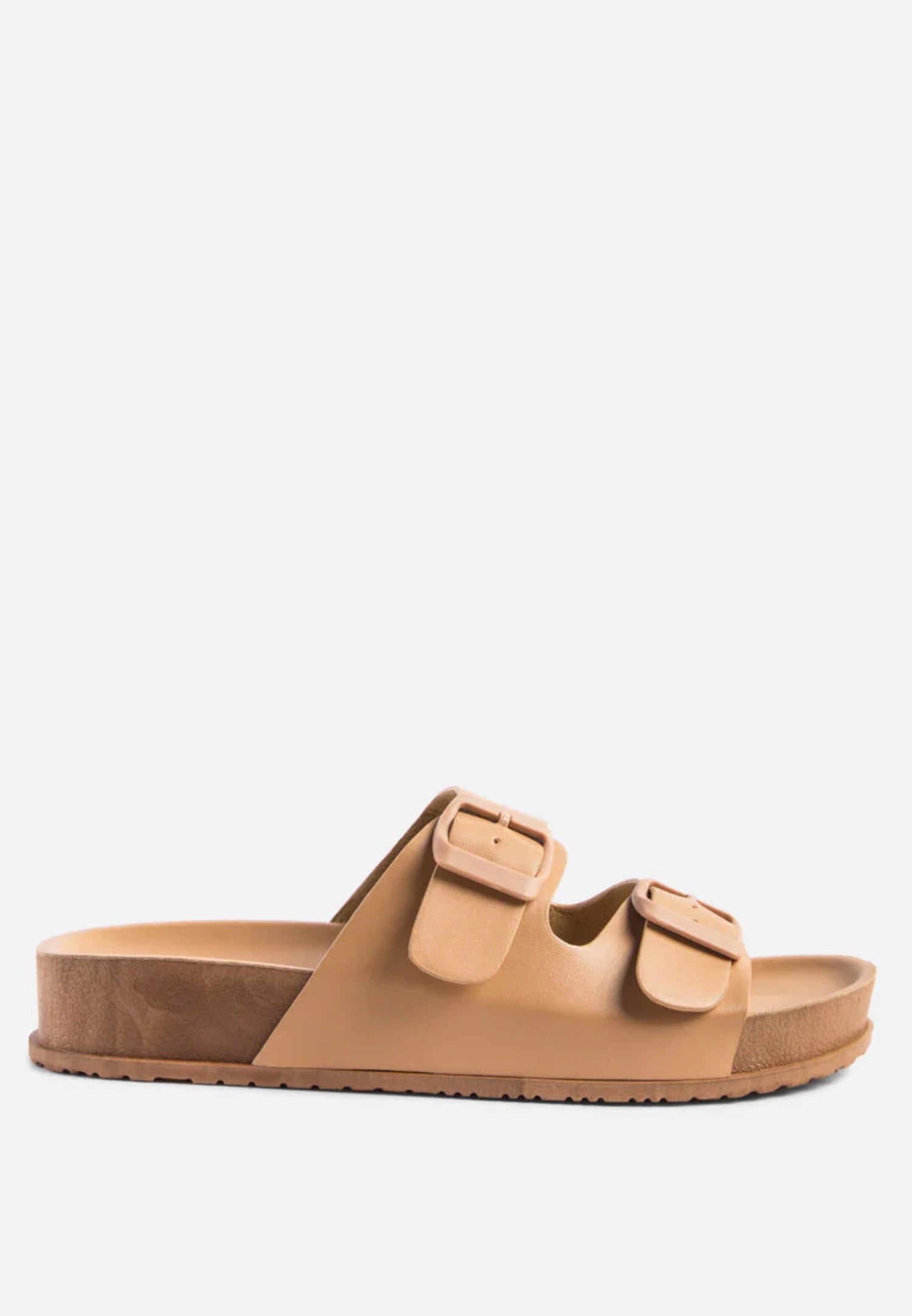 minata platform buckled slide sandals - Walmart.com