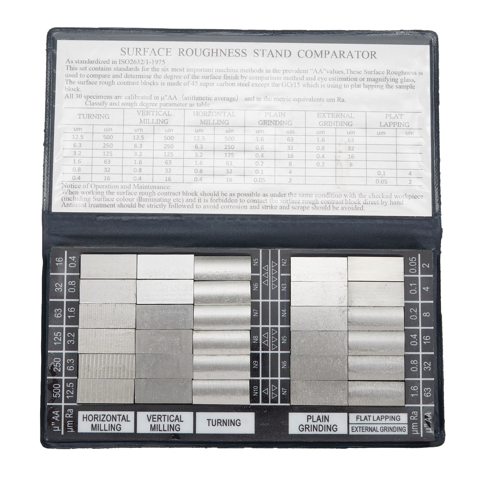 mingkeerda 1 Set Surface Roughness Comparison Sample Roughness ... mingkeerda 1 Set Surface Roughness Comparison Sample Roughness ...