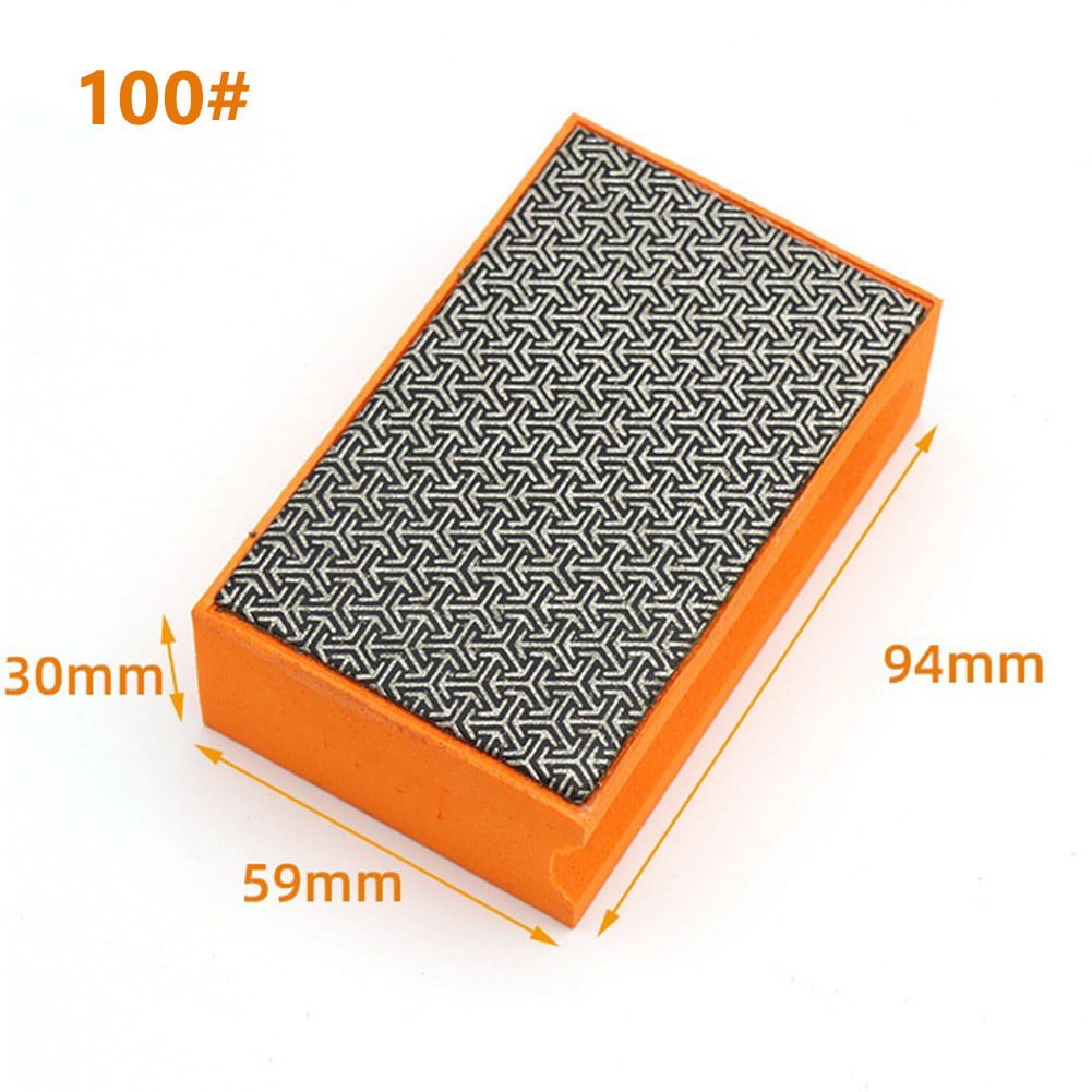 mingkeerda 90x55mm Diamond Polishing Hand Pad Block For Stone Polishing ...