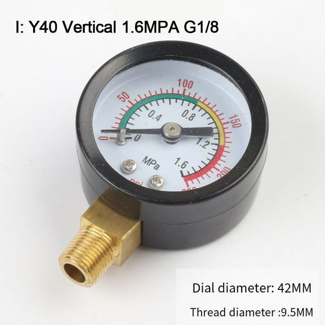 mingkeerda Accurate Pressure Gauge Air Compressor Gauge Easy to Read ...