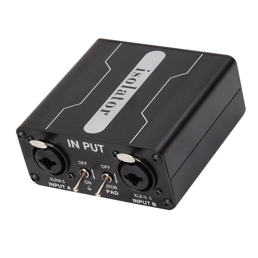 mingkeerda GX200 Audio Isolator Dual 6.5 XLR Mixer Audio Isolator ...