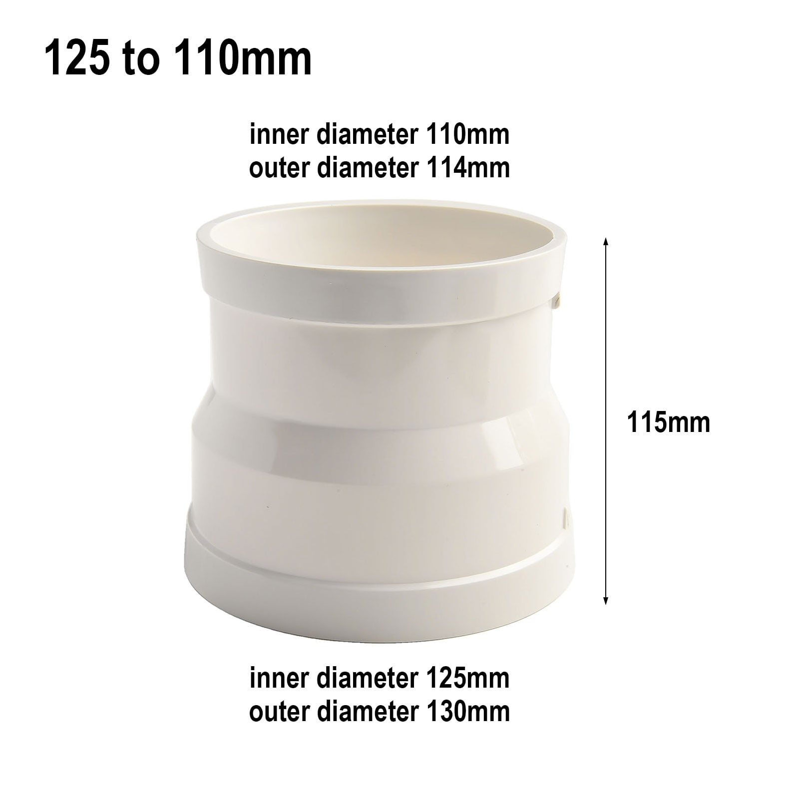 mingkeerda Quality ABS Ventilation Pipe Reducer Adapter for Easy ...