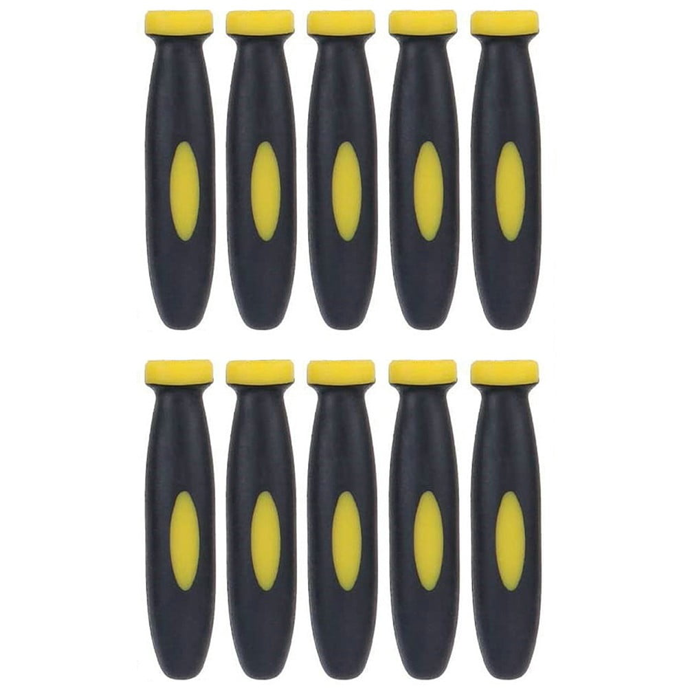 mingkeerda Rubber File Handles 3mm Hole Dia Metal Grips File Handle ...