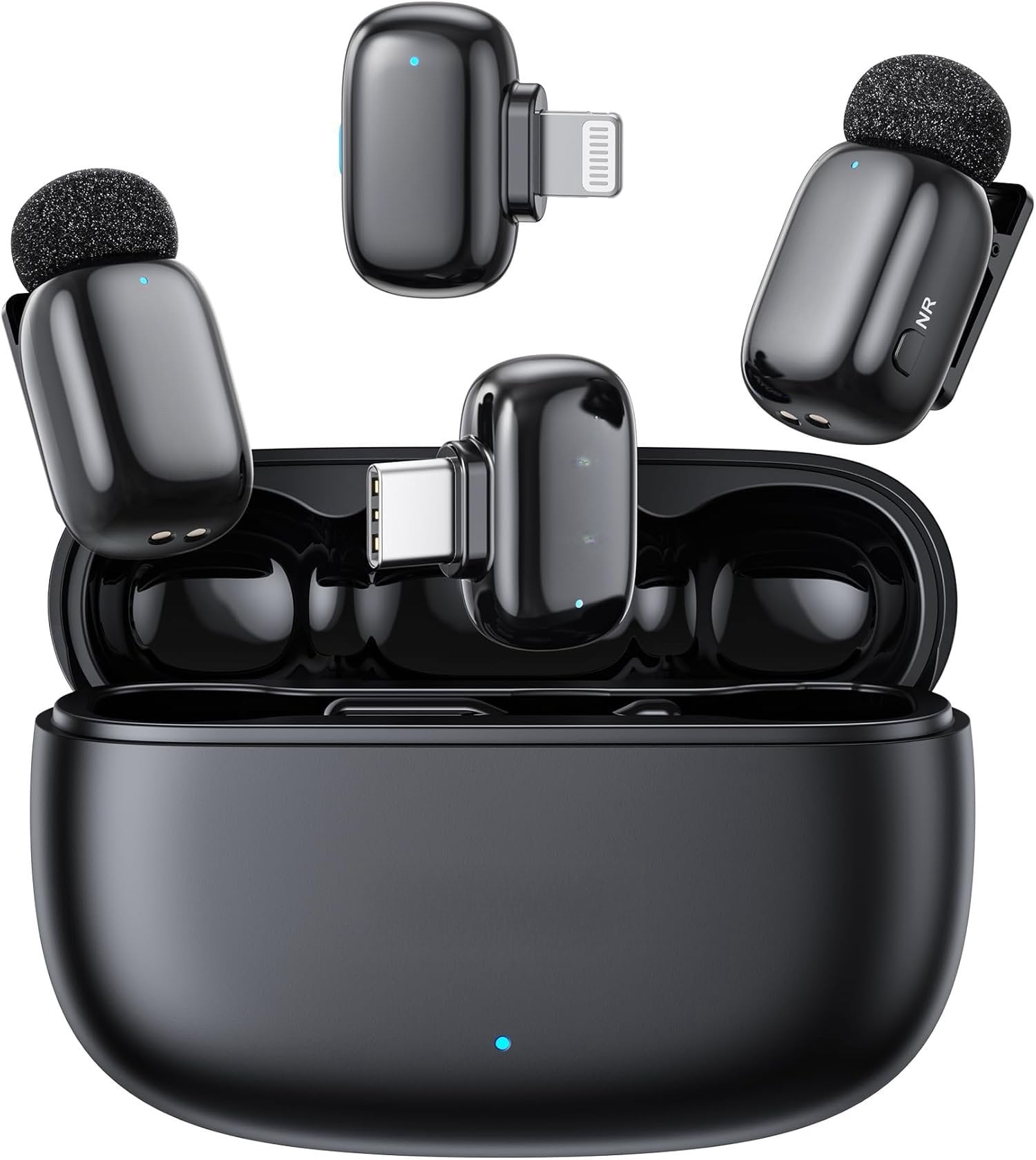 mini 2 Microphone for & , AI Noise Cancellation,App Control, 48k Hz/24 ...