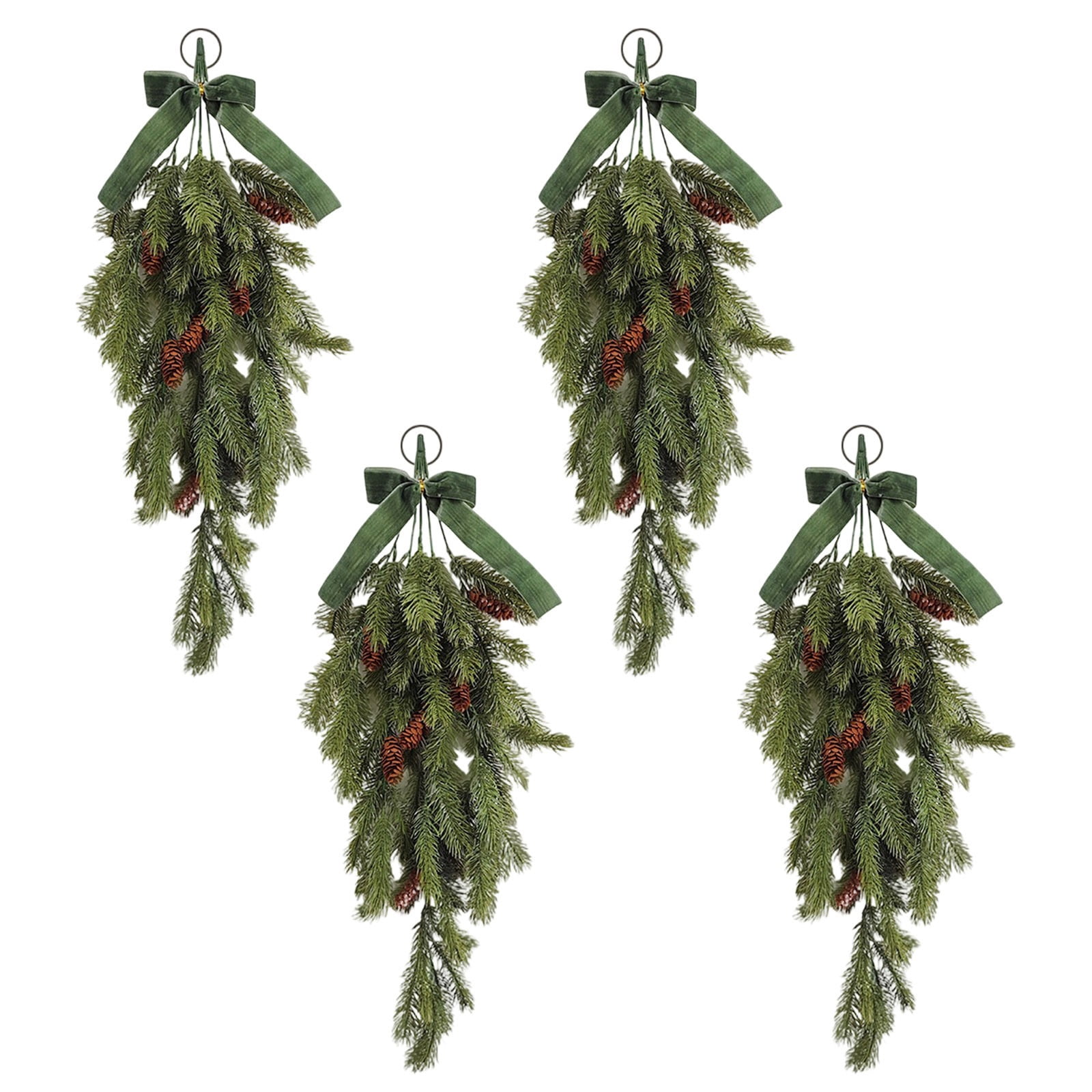 mini christmas tree 4pc Christmas Teardrop Swags Christmas Teardrop ...