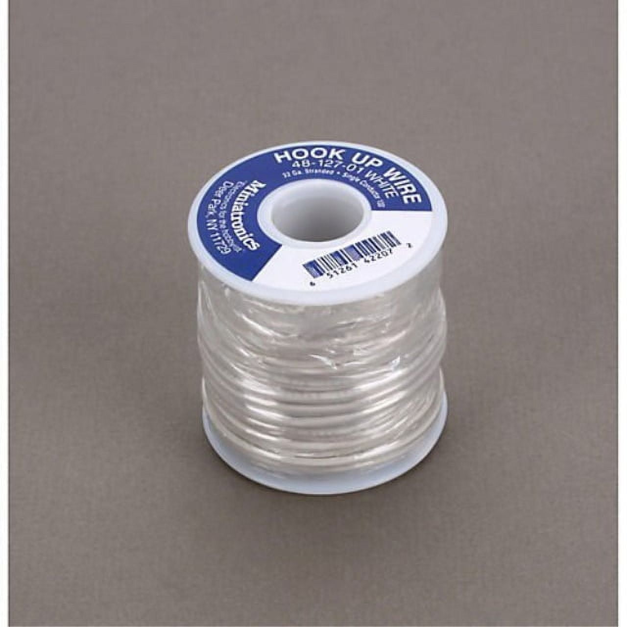 Miniatronics Corp 100' Stranded Wire 22 Gauge White MNT4812701 ...