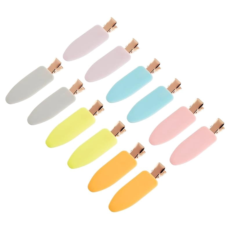 minihope 12 pieces No Bend Hair Clips, No Crease Curl Pin Clips for ...