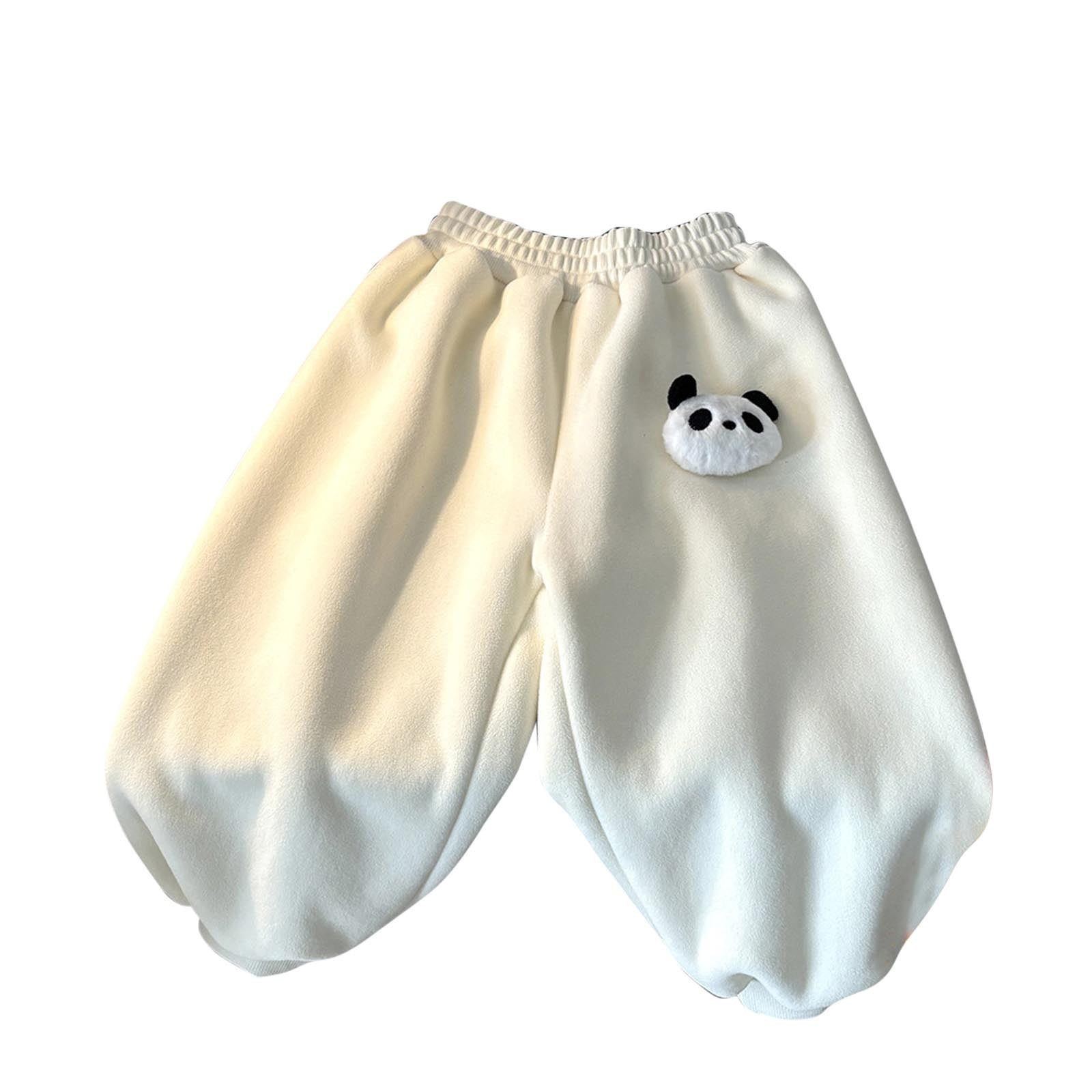 miqiqism Kids Polar fleece Pant High Waisted Cinch Pants Lounge Pj ...