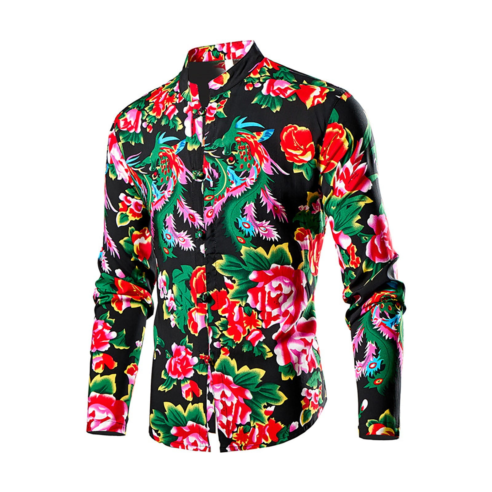 miqiqism Men's Fashion Shirts Trendy Urban Design 3D Printed Blouses ...