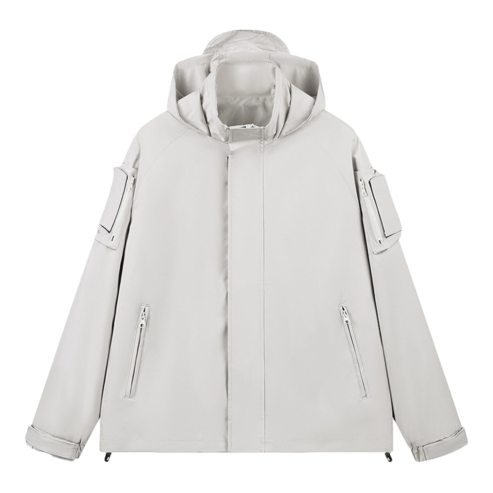 miqiqism Men's Lightweight Softshell Jacket Coats with Multi Pockets ...