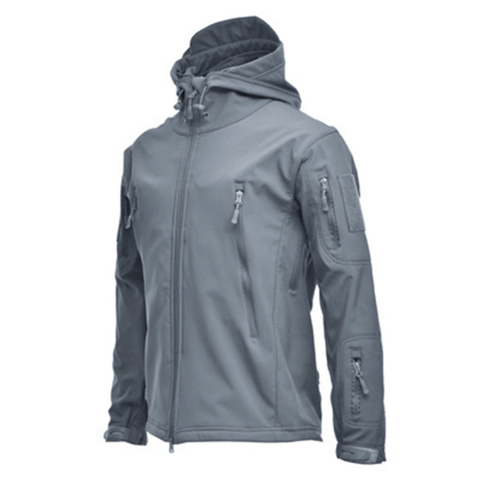 miqiqism Men's Outdoor Waterproof Military Jacket Soft Shell Hooded ...