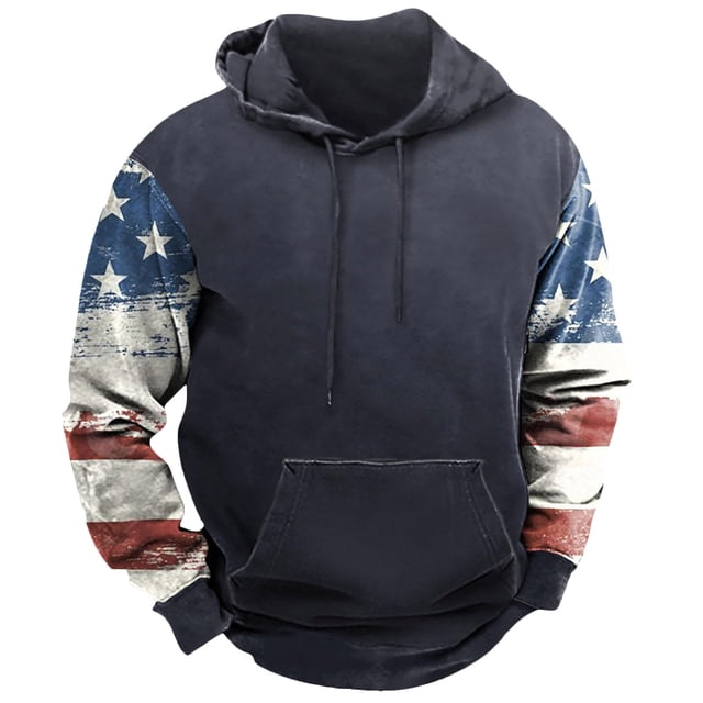 miqiqism Men's Western Aztec Hoodie Tribal Ethnic Printed Hooded Trendy ...