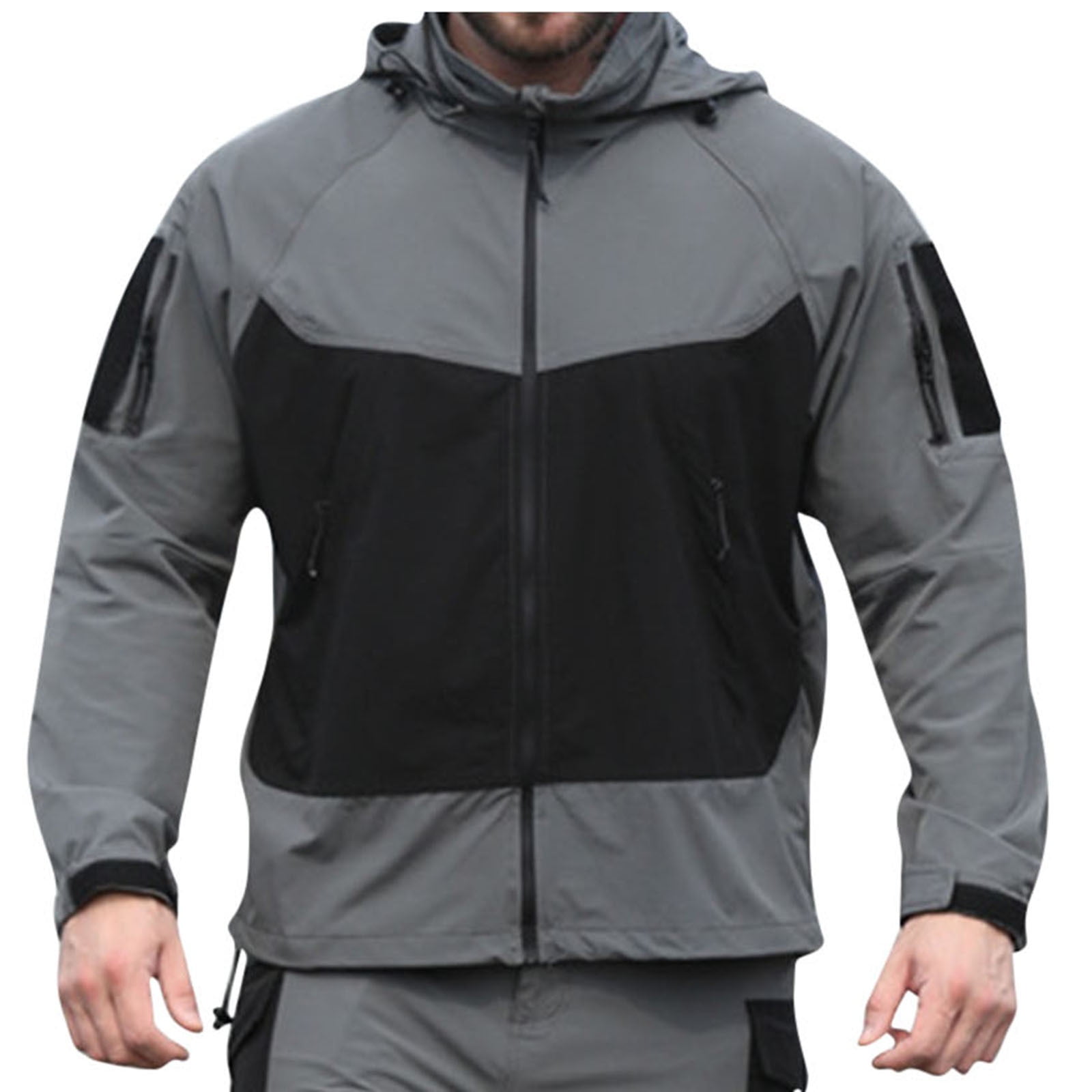 miqiqism Rain Jacket for Men, Mens Waterproof Raincoat Lightweight Rain ...