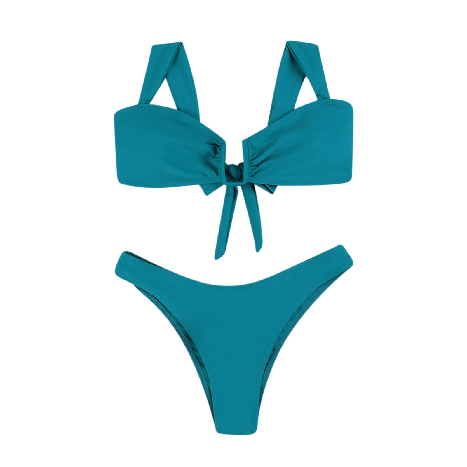 miqiqism Sexy Bikini Sets for Lady Bathing Suit 2 Piece High Cut ...