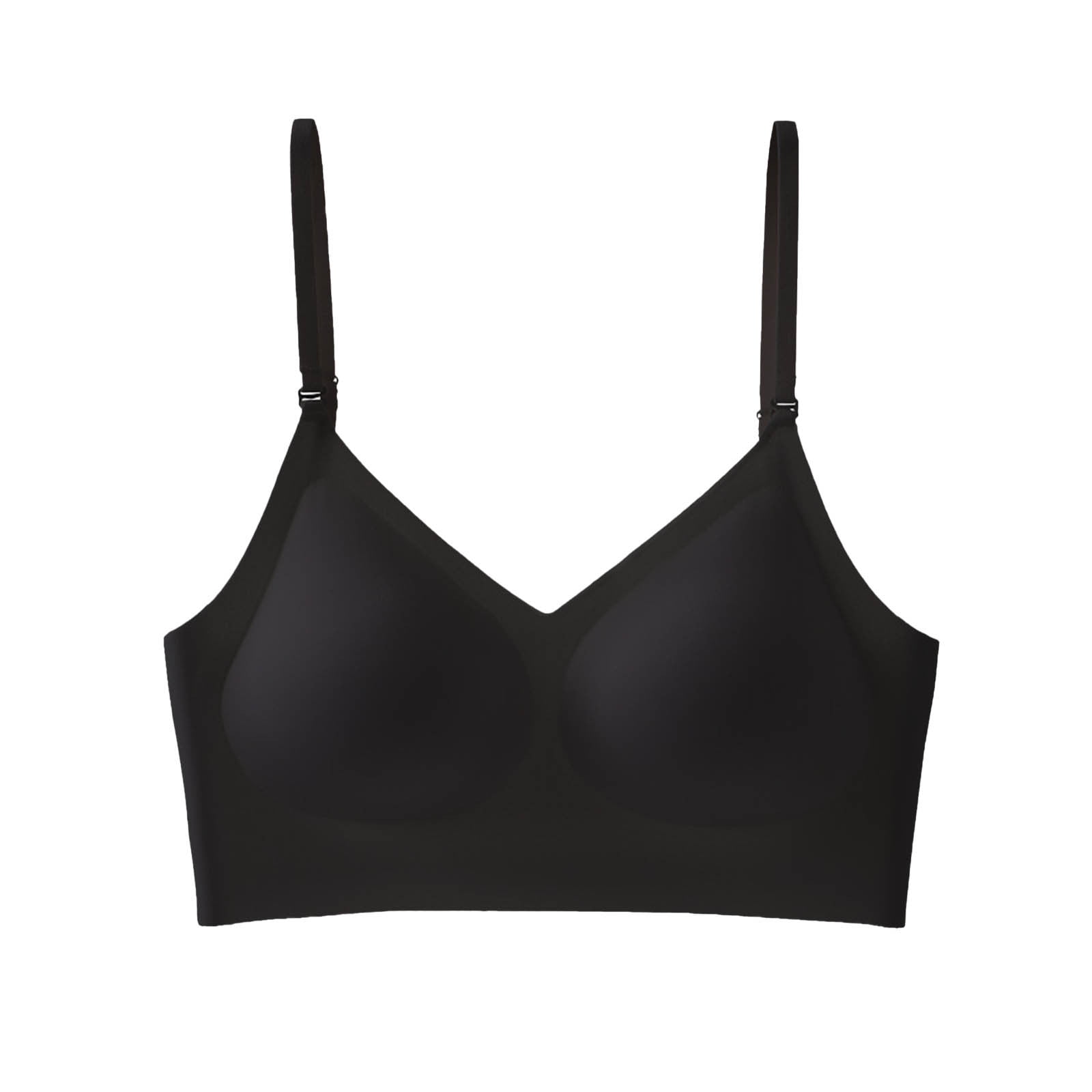 miqiqism Womam Soft Seamless Bra Lady Racerback Low Impact Brassiere ...