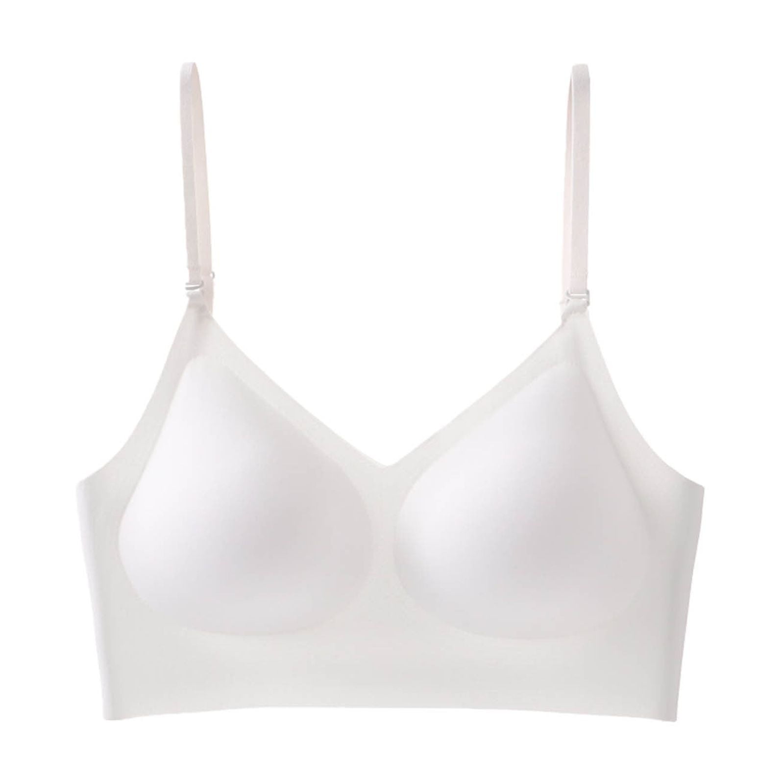 miqiqism Womam Soft Seamless Bra Lady Racerback Low Impact Brassiere Racerback Convertible ...