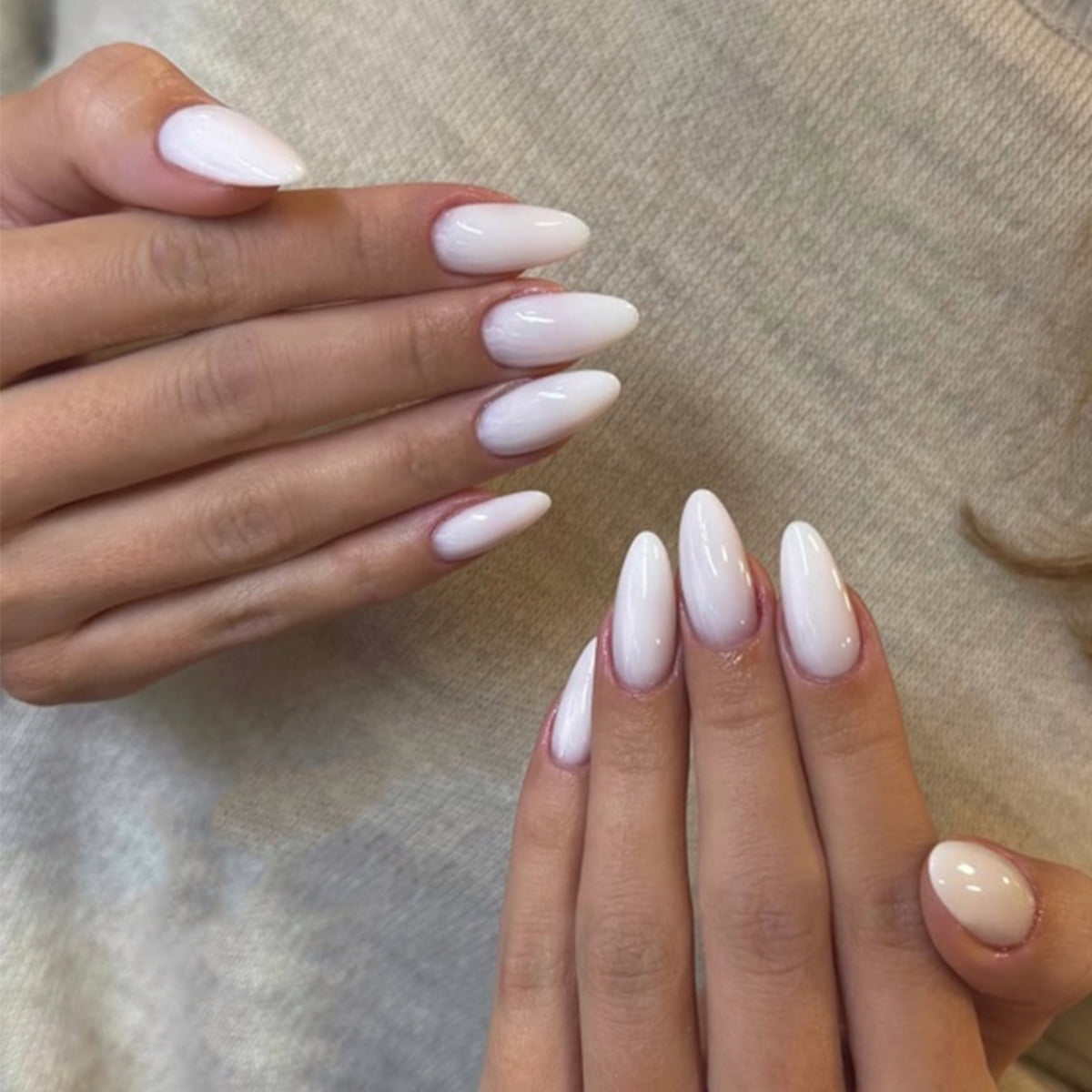 mirlewaiy Short Oval Press On Nails | Complete Manicure Kit with Glue ...
