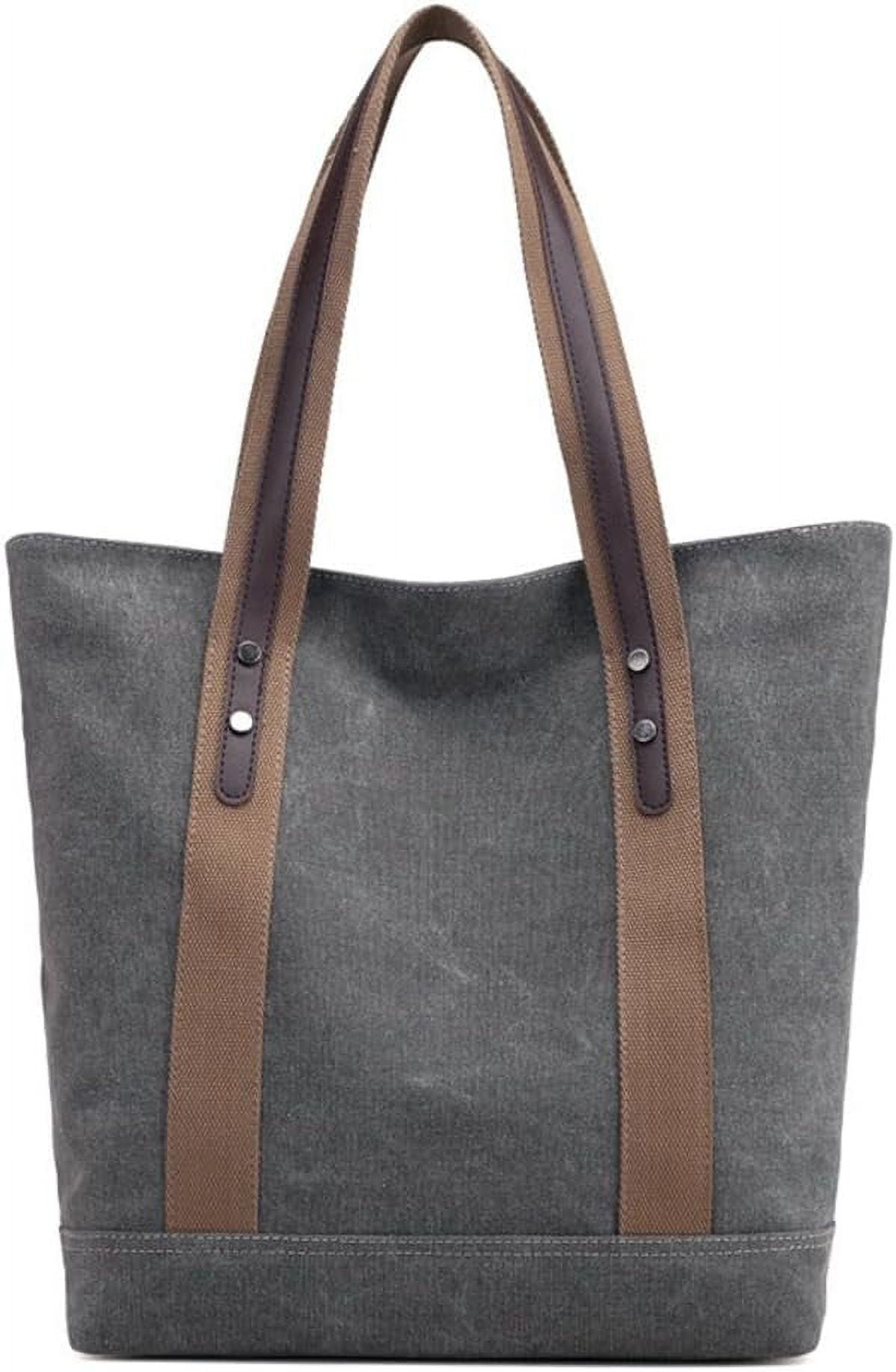 mirlewaiy Women's Canvas Shoulder Bags Retro Casual Handbags Work Bag ...
