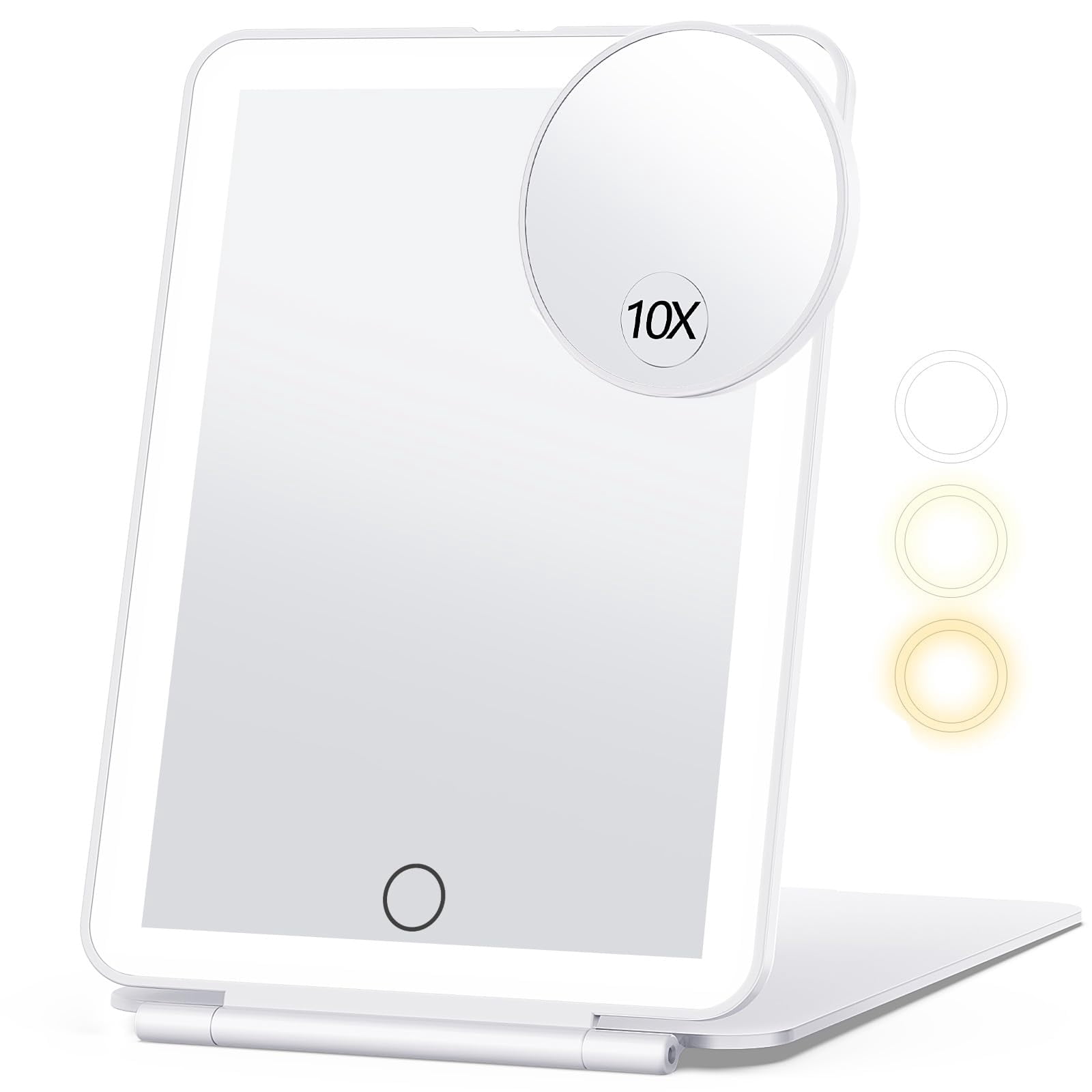 miroposs Rechargeable Makeup Mirror for Travel, Vanity Mirror with ...