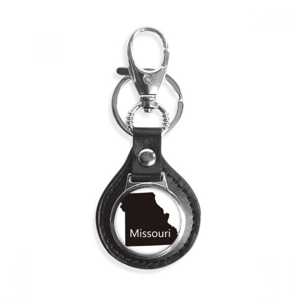 missouri ameusa map outline key link chain keyholder finder hook metal ...
