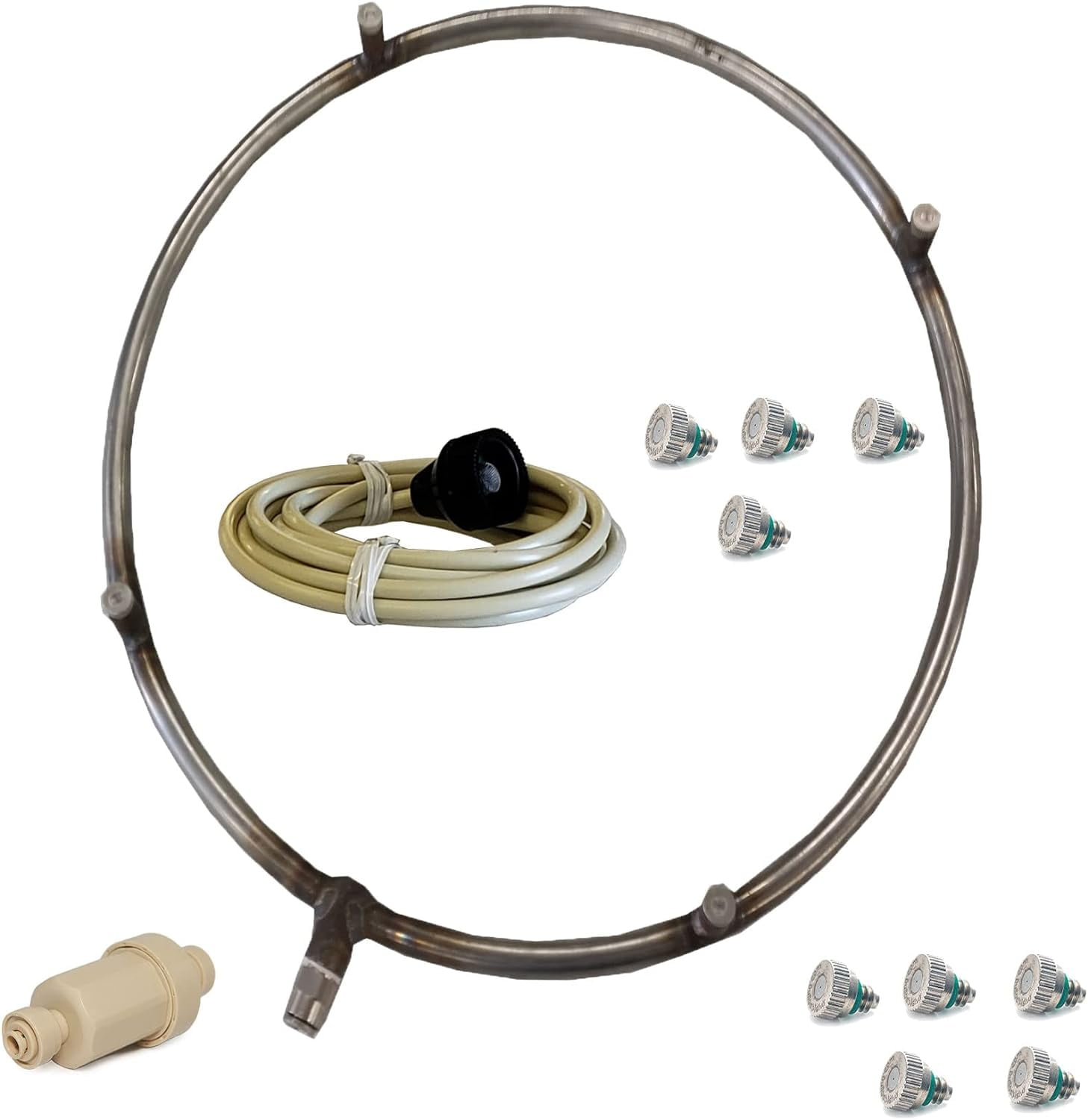mistcooling - Fan Mist Kit - Low Pressure Misting Ring - DIY Fan Mist ...