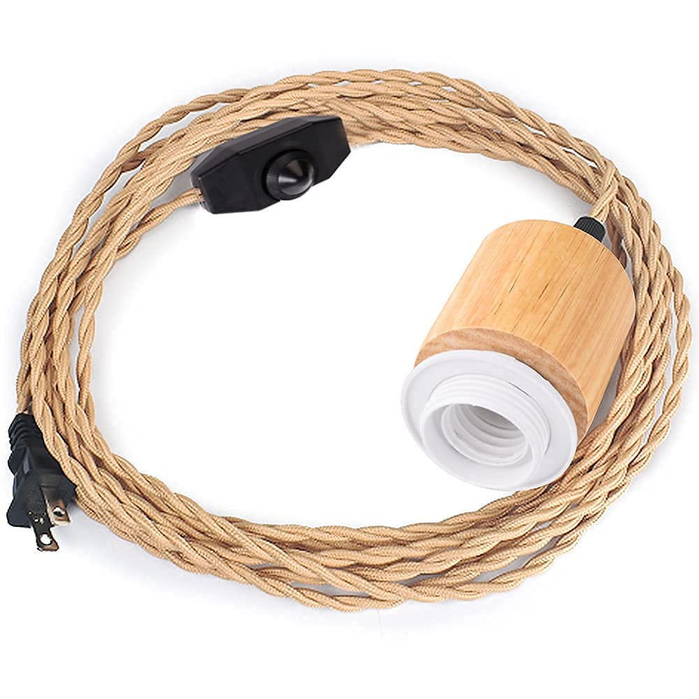 mistyhony 16.4FT- Pendant Light Cord Hanging Light Kit with Dimmable ...