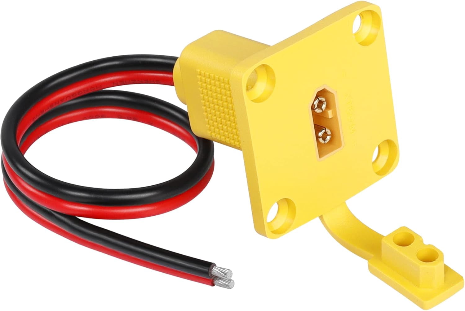 mistyhony 1FT 12AWG XT60 Male Bare Wire with Mount Panel, XT60 Male ...