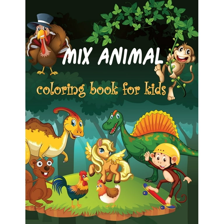 mixed animals coloring pages