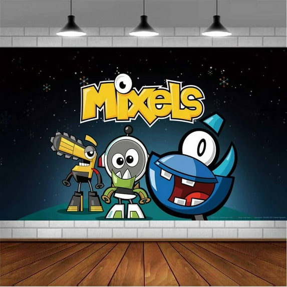 mixels Backdrop Banner Party Supplies Poster Movie Theme Background for ...