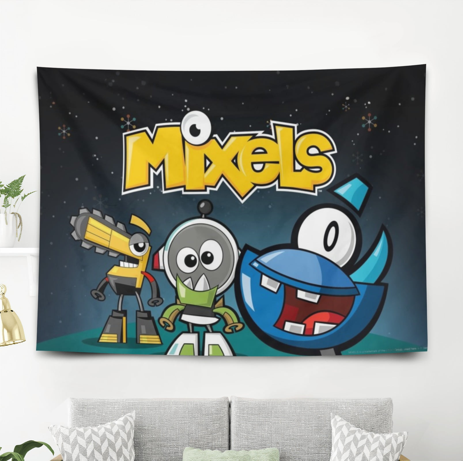 mixels Tapestry Gift Wall Hanging Backdrop for Room Bedroom Girls Fans ...