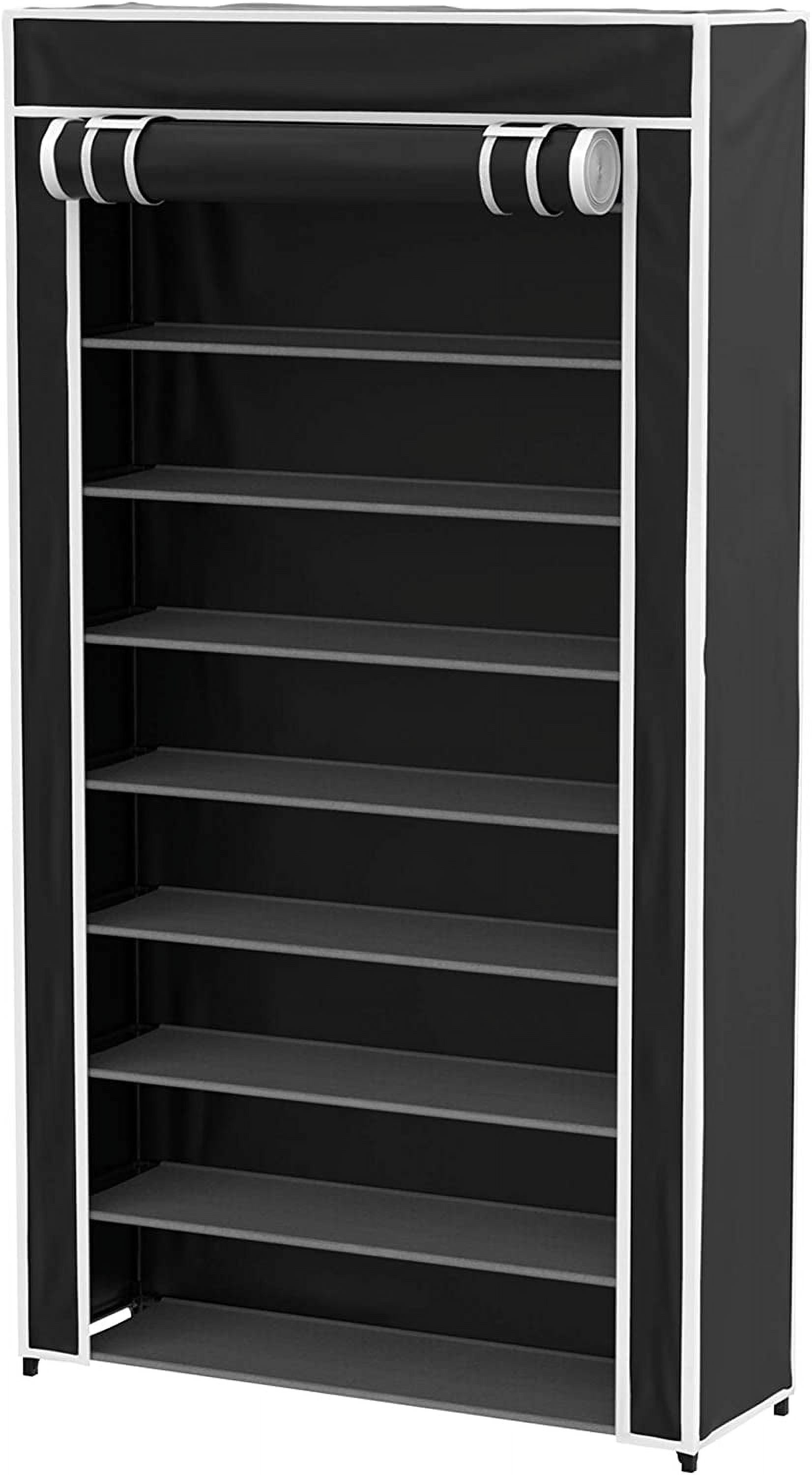 mjmkfhnc Lavish Shoe Storage Rack \u2013 9-Tier Shoe Rack with Cover ...