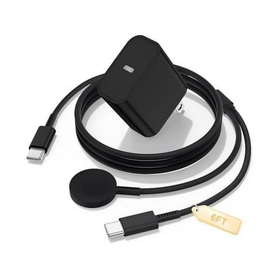 mjw001 2 in 1 Smart Watch Charger 6FT for Samsung Galaxy Watch Ultra/8 ...