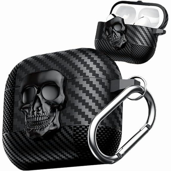 mjw001 for AirPods 4 Case Skull with Lock & Keychain for Men, Funny ...