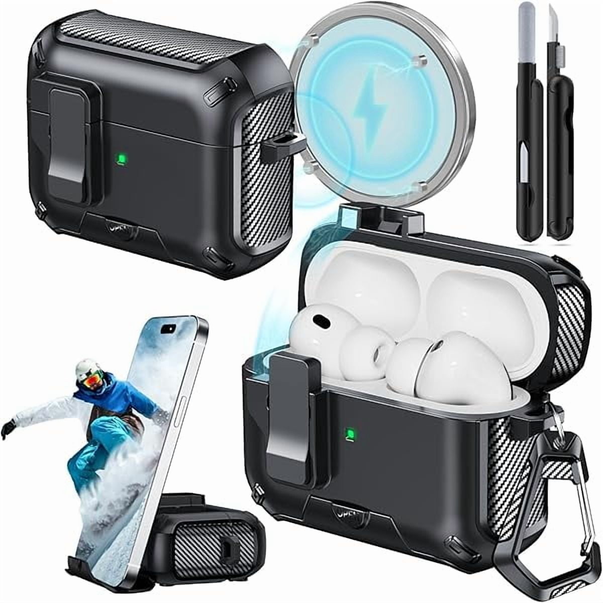 mjw001 for AirPods Pro 3 Case (2025) with Phone Stand,（with Automatic ...