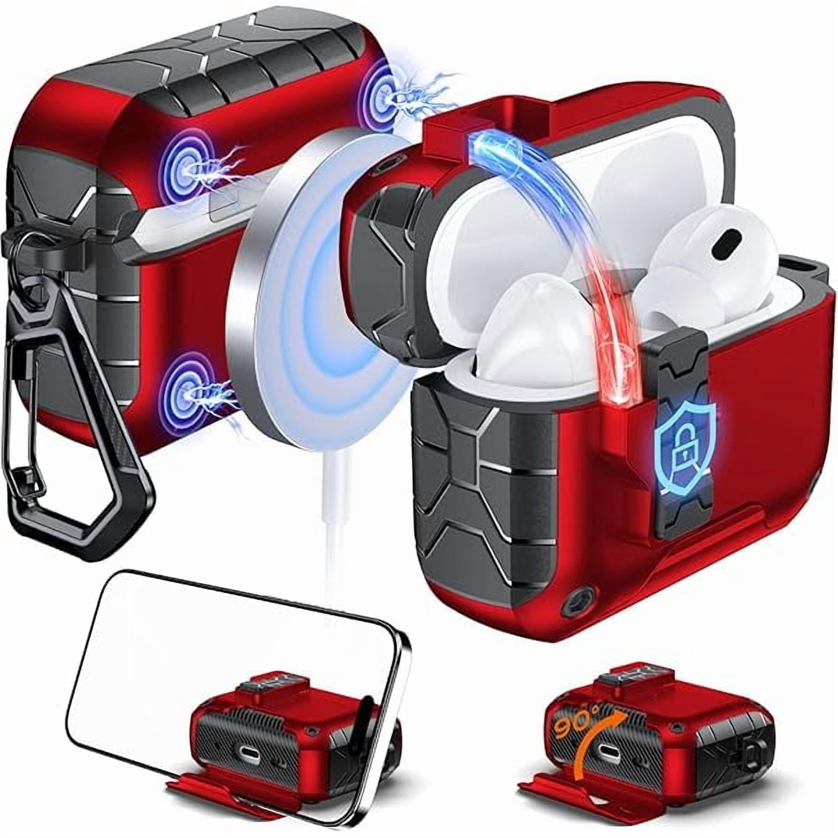 mjw001 MagArmor Auto-Open for AirPods Pro 2nd/1st Gen Case with Built ...