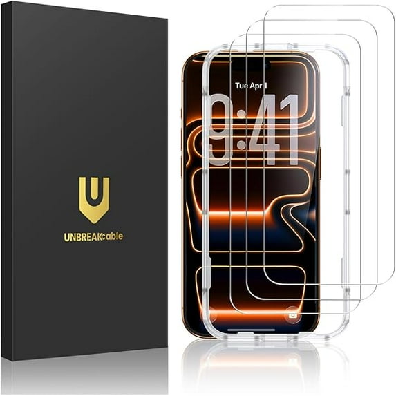 mlp001 3-Pack Screen Protector for iPhone 17 Pro Max, Double ...