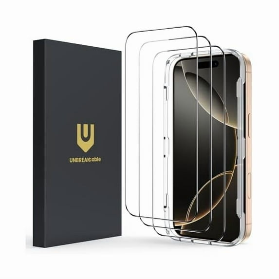 mlp001 Screen Protector for iPhone 16 Pro, Pack of 3, HD Tempered Glass ...