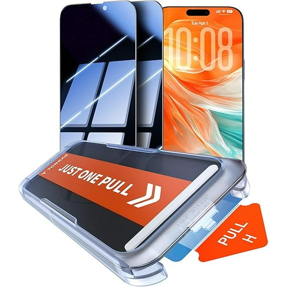 mlp001 TORRAS Uncrackable 9H+ for iPhone 17 Pro Max Privacy Screen ...