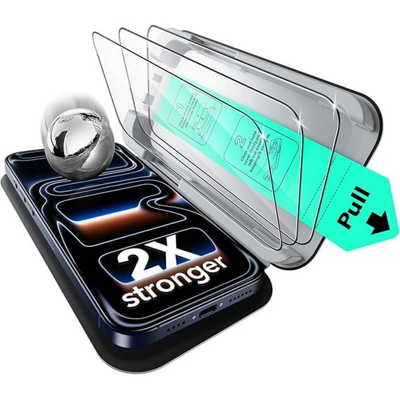 mlp002 3 Pack for iPhone 17 Pro Max Screen Protector, Military-Grade ...