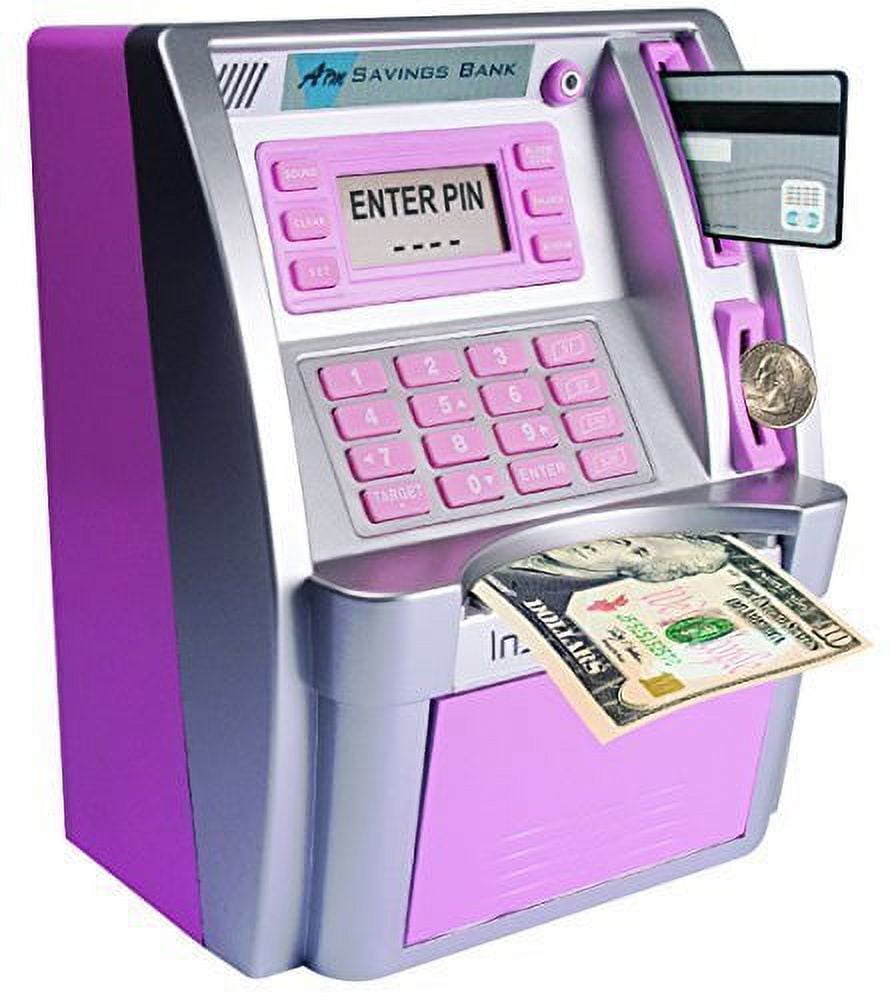 MMP Living Kids' Mini Money Machine - Real Counts Toy - ATM Savings ...