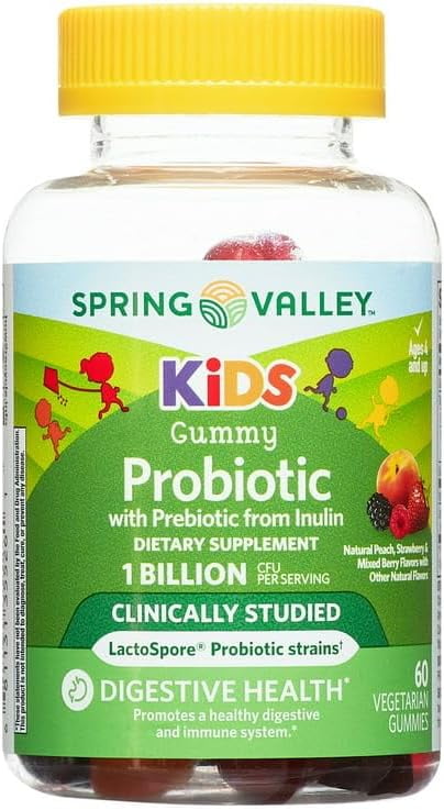 mnb Kids Inulin Probiotic Supplement Vegetarian Gummies, Assorted Fruit ...