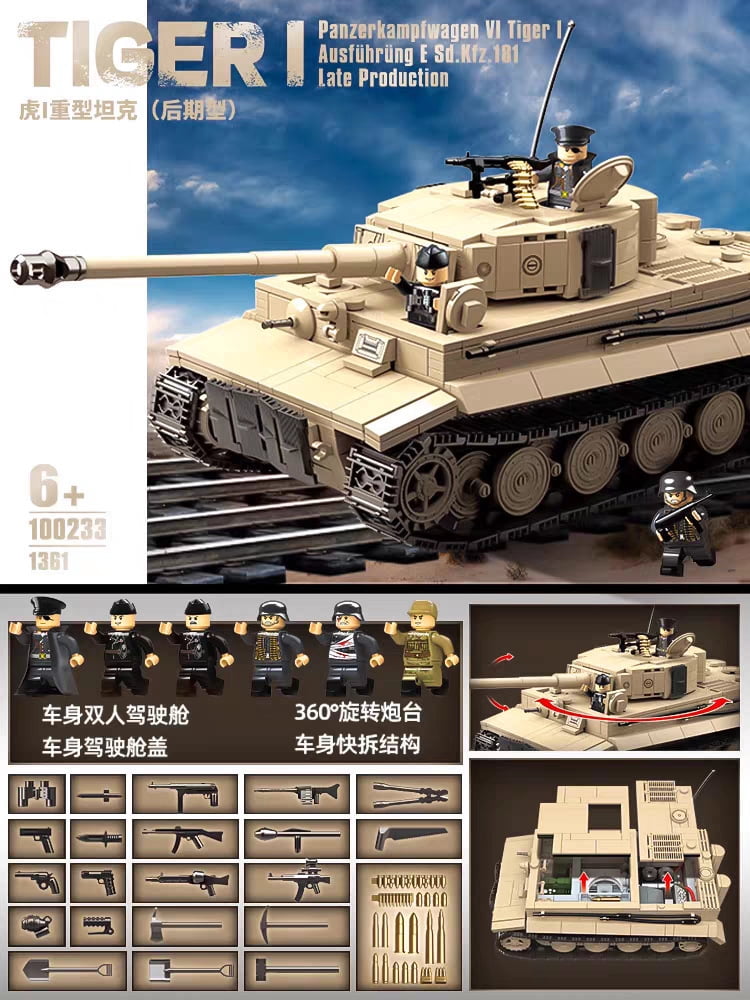 moc Building Blocks World War Ii SovieT KV-2 German Army Tiger T34 ...