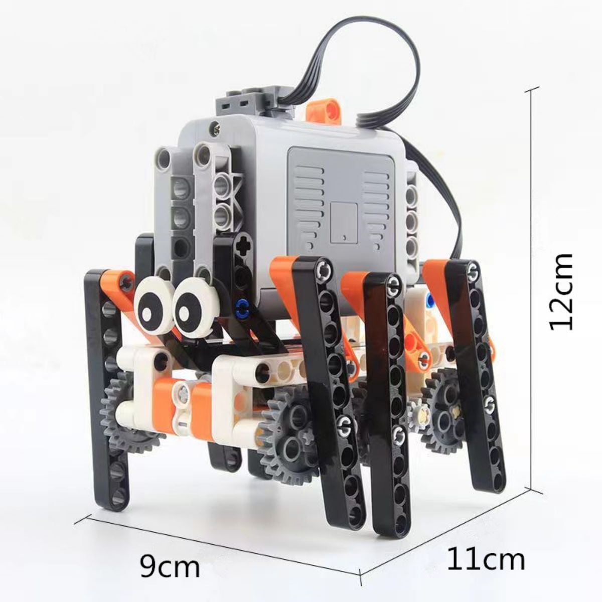 moc technical building block power function motor parts 6-legged walking robot Bionic spider ...