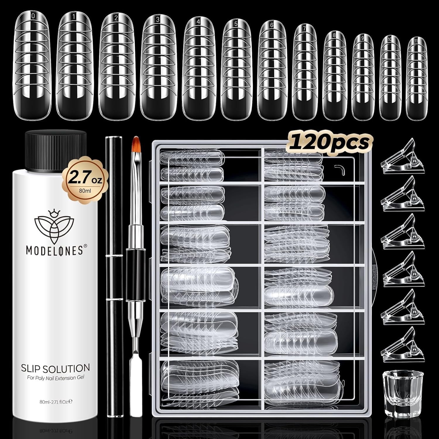 modelones Slip Solution for Poly Gel, 2.8oz Anti-Stick Gel Liquid for ...