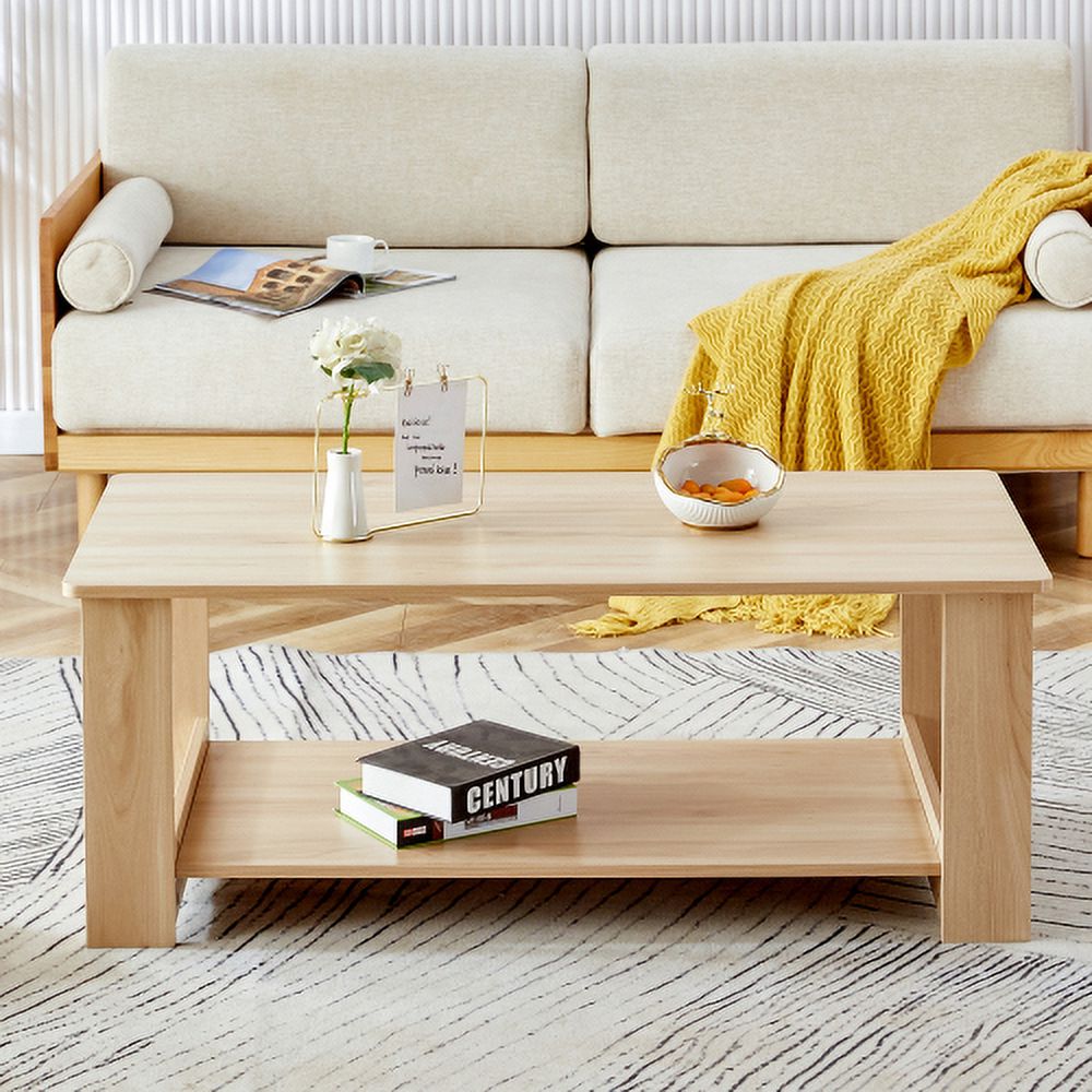 A modern and practical coffee table and coffee table. The double ...