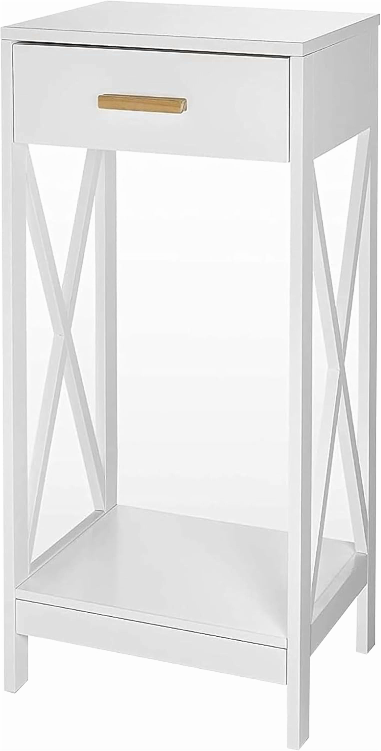 **modern side table | single drawer storage | tall end tables | pull ...